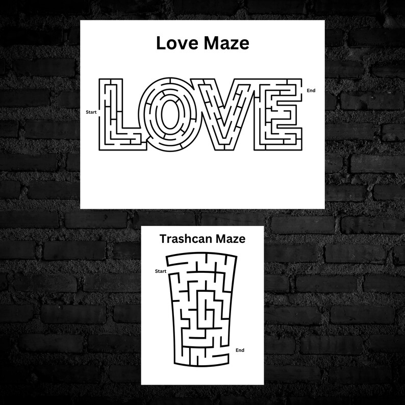 Maze Craze: 10 Printable Mazes for Kids' Endless - Etsy Australia