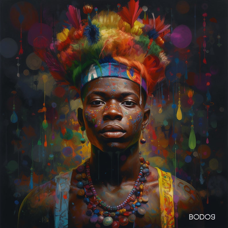 AI, Collection, Digital Art, Bundle, Beautiful Woman, Africa, Culture ...