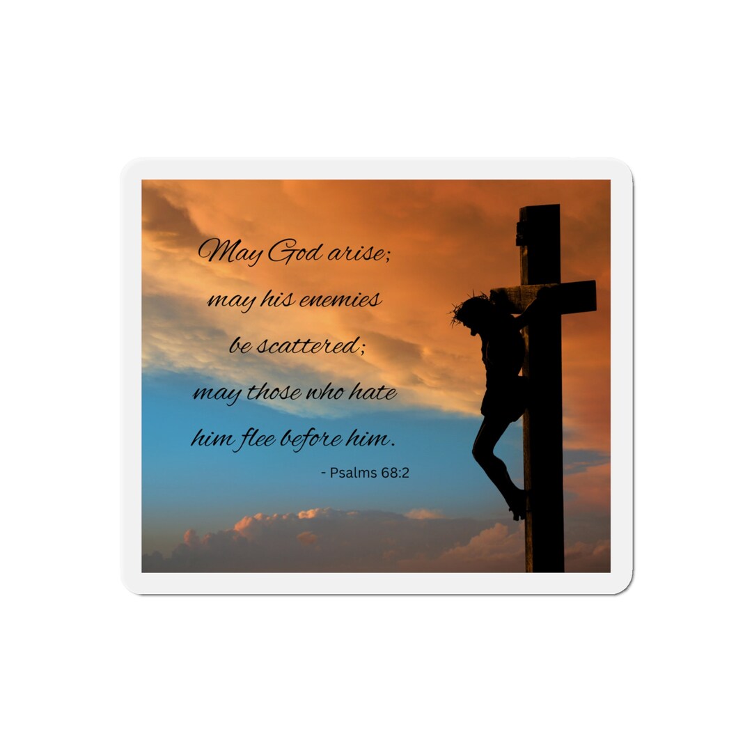 May God Arise May His Enemies Be Scattered... Die-cut Magnets - Etsy