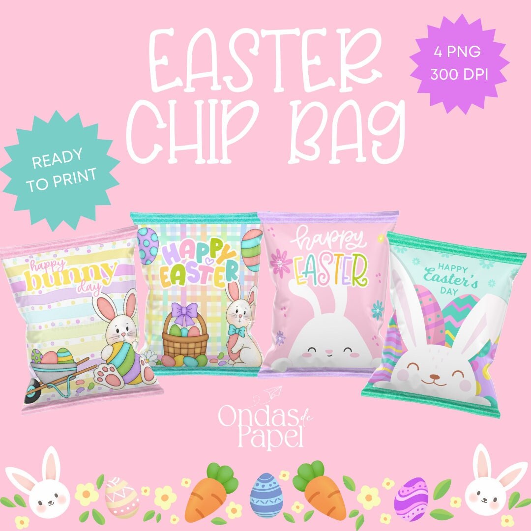 EASTER CHIP BAGS - Etsy