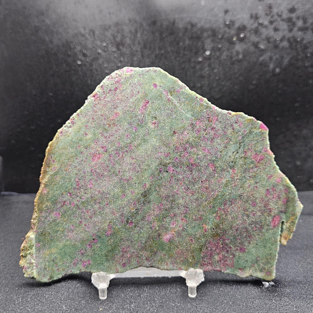 Ruby in Fuchsite From India, Lapidary Slab, Natural Stone for Cabbing ...