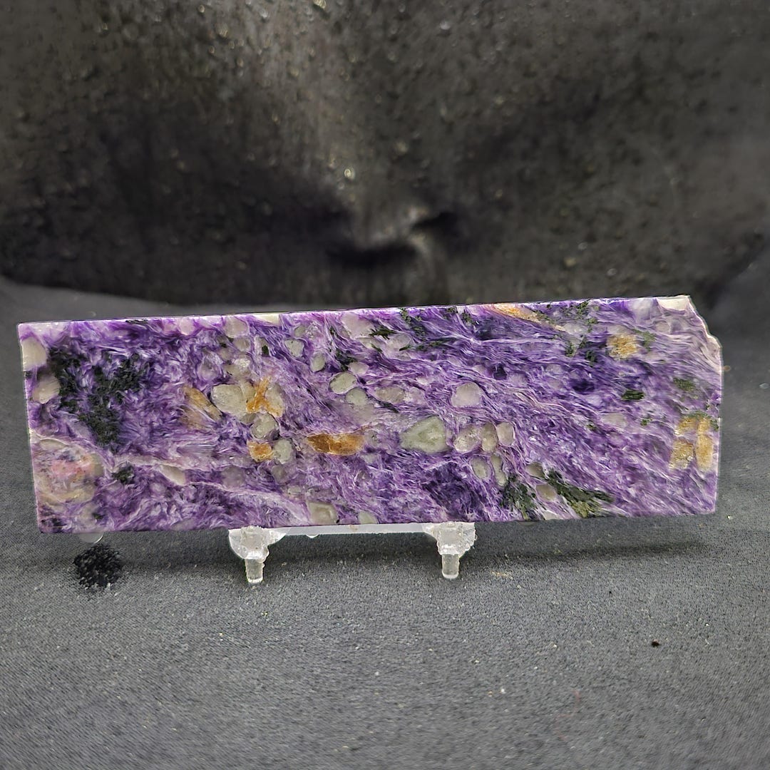 Charoite From Russia, Lapidary Slab, Stabilized in Cactus Juice ...