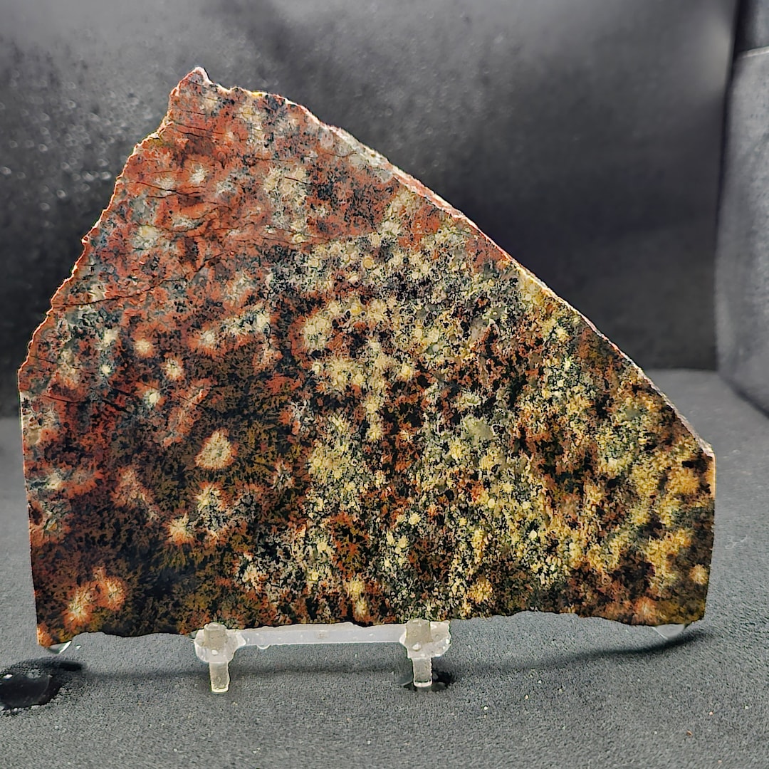 Hornitos Poppy Jasper From California, Lapidary Slab, Natural Stone for ...