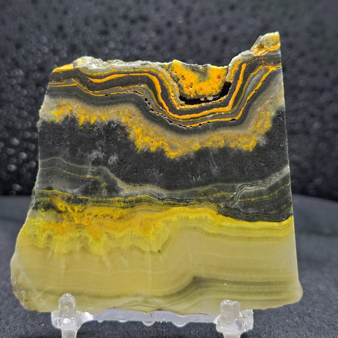 Solar Eclipse Jasper From Indonesia , Lapidary Slab, TAPERED, Natural ...