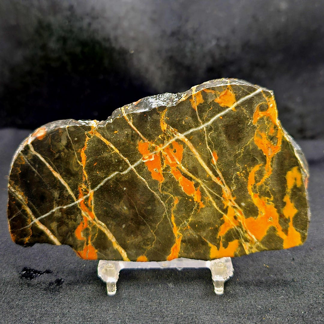 Roan Leopard Jasper (rhyolite) From Utah, Lapidary Slab, Natural Stone ...