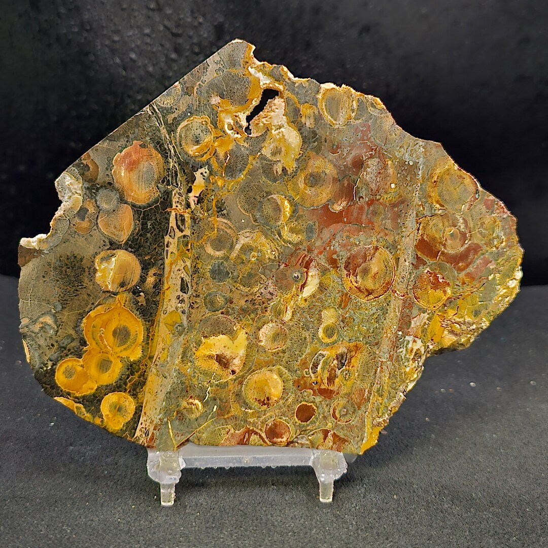Galaxy Rhyolite From Mexico, Lapidary Slab, TAPERED, Natural Stone for ...