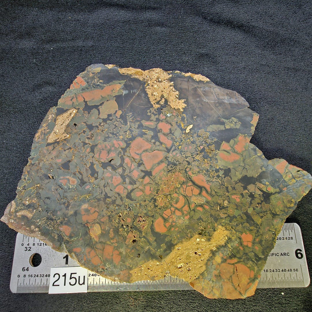 Whiskey Creek Jasper From Idaho, Lapidary Slab, TAPERED, Natural Stone ...