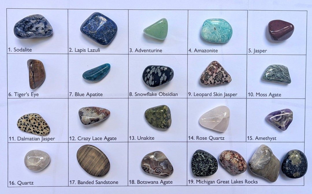 Rock and Gemstone Magnets, Handcrafted Polished Natural Rock, Strong ...