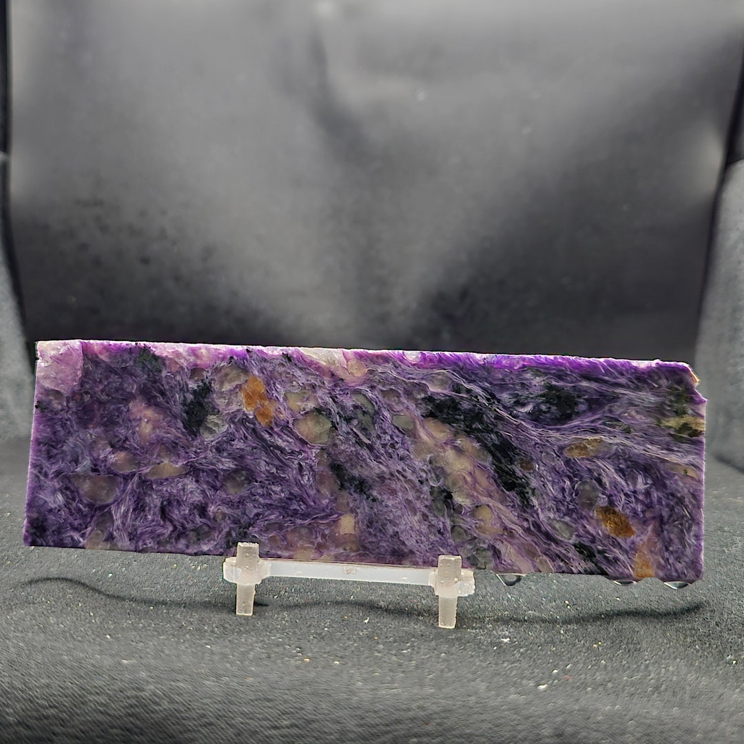 Charoite From Russia, Lapidary Slab, Stabilized in Cactus Juice ...