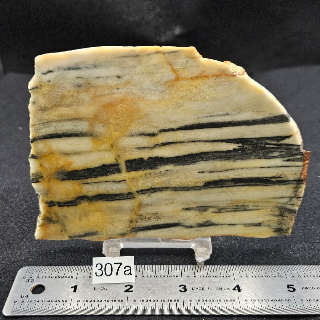 Zebra Quartz From Australia, Lapidary Slab, Natural Stone for Cabbing ...