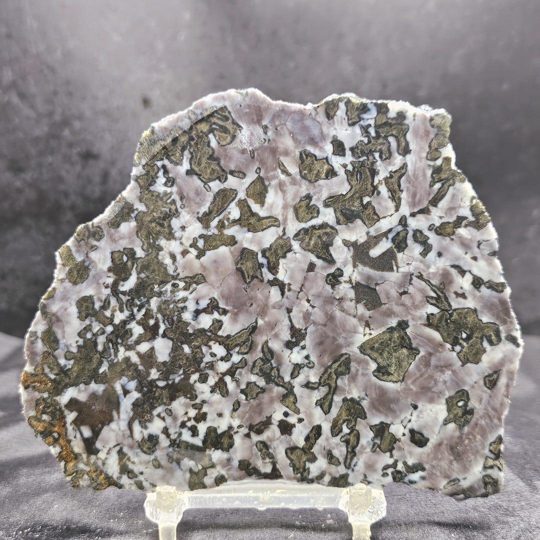 Indigo Gabbro From India, Lapidary Slab, Natural Stone for Cabbing, Not ...