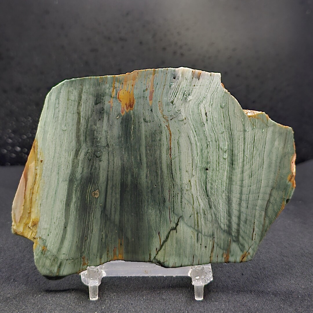 Gary Green Jasper From Oregon, Lapidary Slab, Natural Stone for Cabbing ...