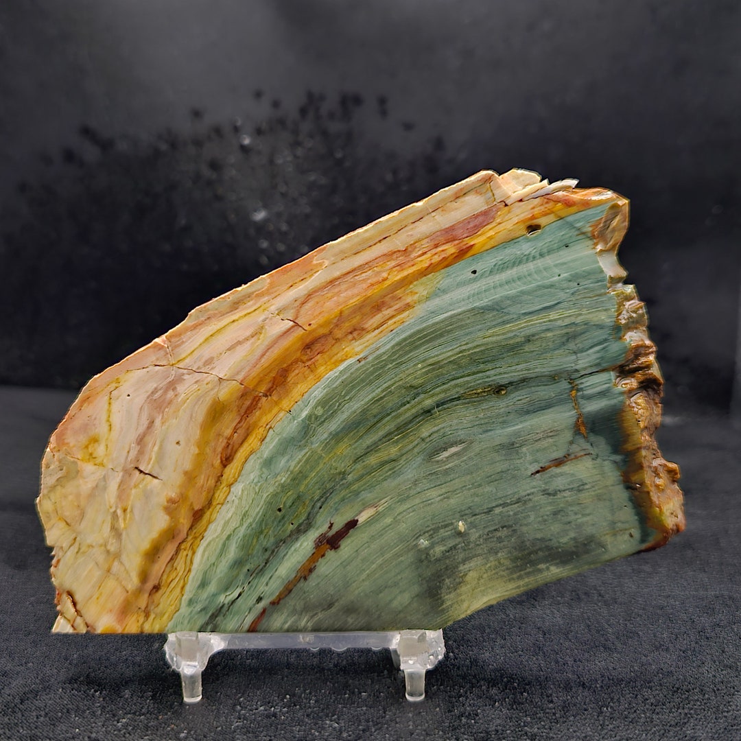 Freedom Jasper AKA Gary Green Jasper From Nevada, Lapidary Slab ...