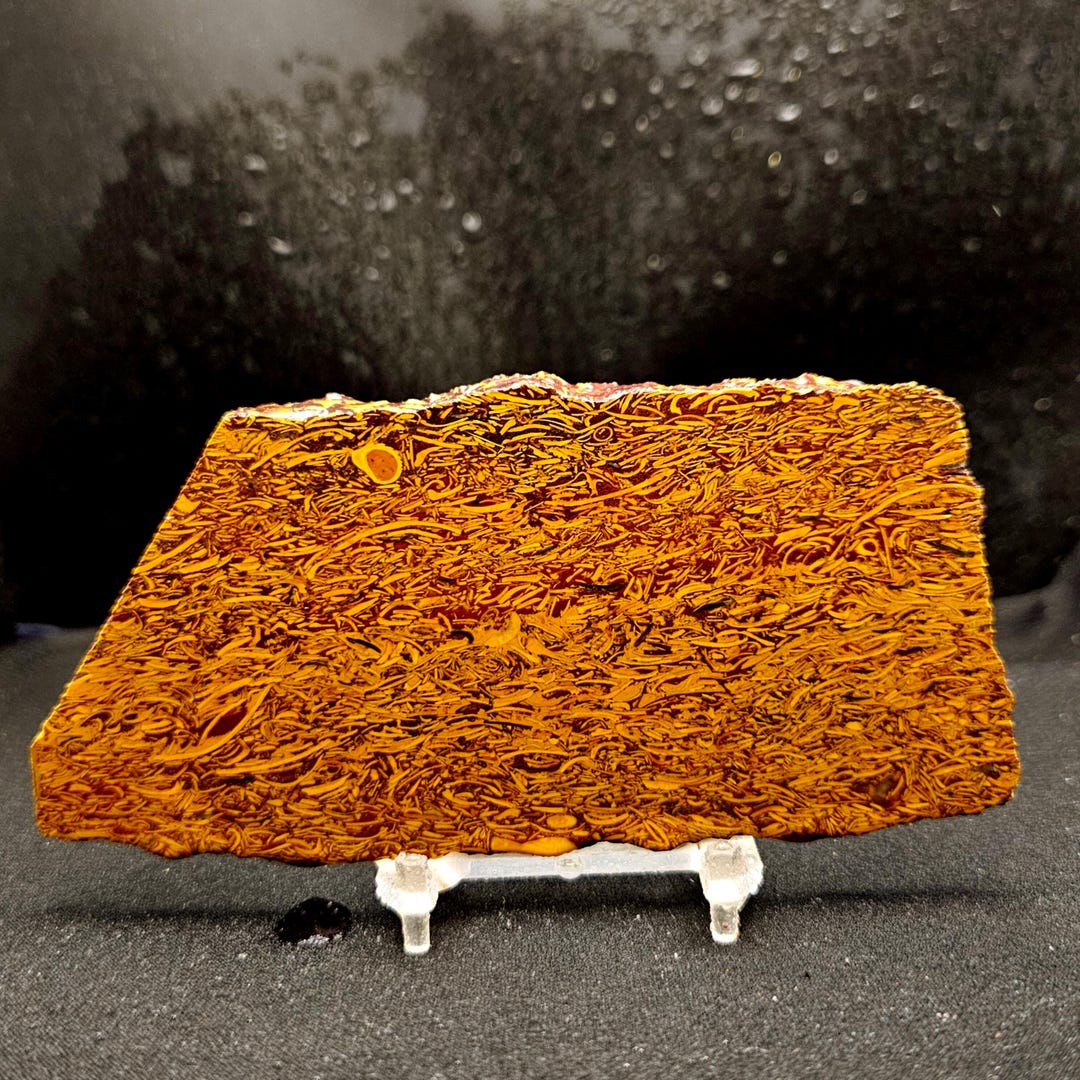 Script Stone From India, Lapidary Slab, TAPERED, Natural Stone for ...