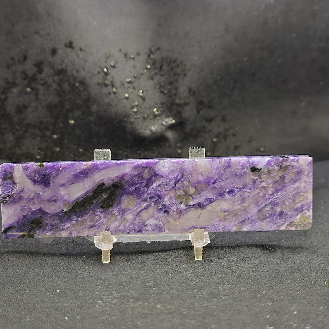 Charoite From Russia, Lapidary Slab, Stabilized in Cactus Juice ...