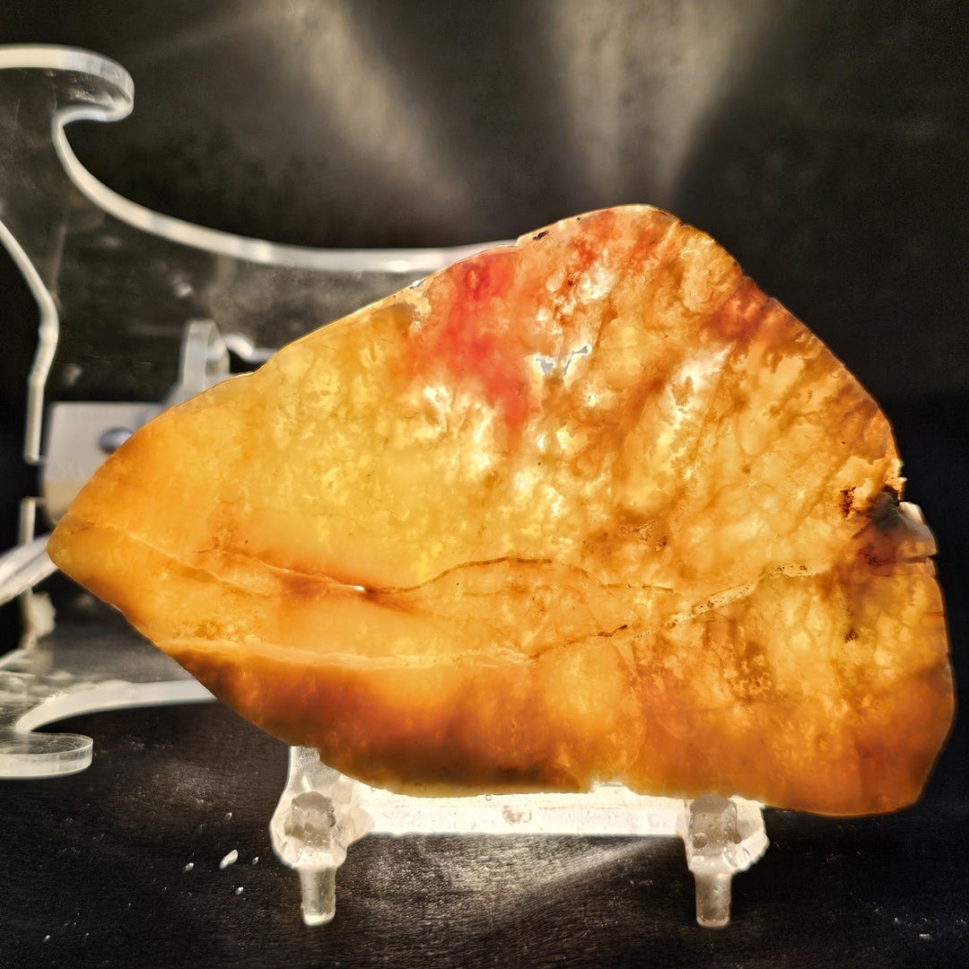 Feather Ridge Plume Agate From Oregon, Lapidary Slab, Natural Stone for ...