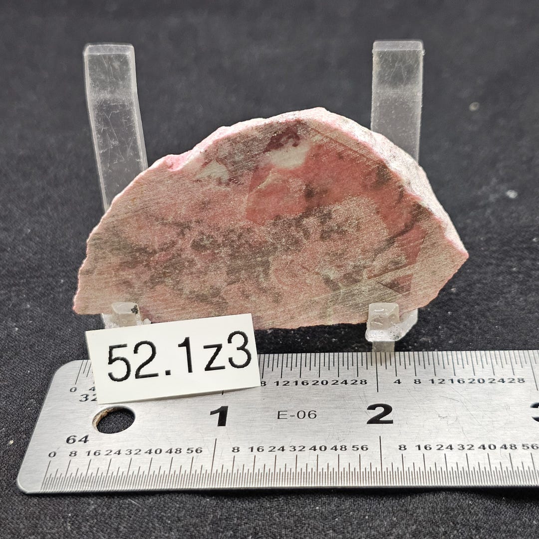 Thulite From Leksvik Norway, Lapidary Slab END CUT, Natural Stone for ...
