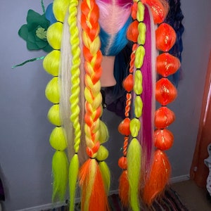 NEON DREAMS Reusable Rave Braids - Etsy