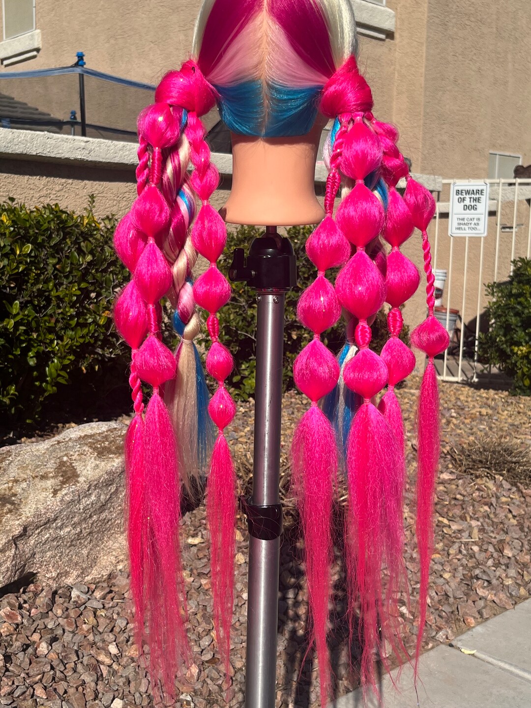 BARBIE PINK Reusable Rave Braids - Etsy