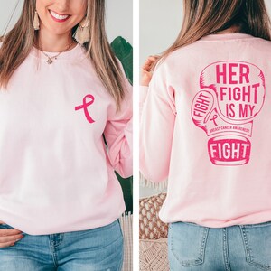 Breast Cancer Sweatshirt, Cancer Awareness Sweater, Breast Cancer ...