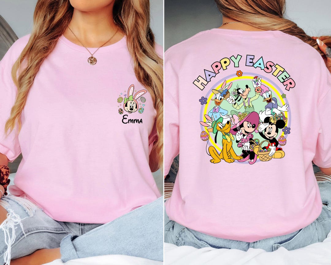 Custom Disney Easter Shirt, 2025 Mickey & Friends Bunny Ears Tee - Etsy