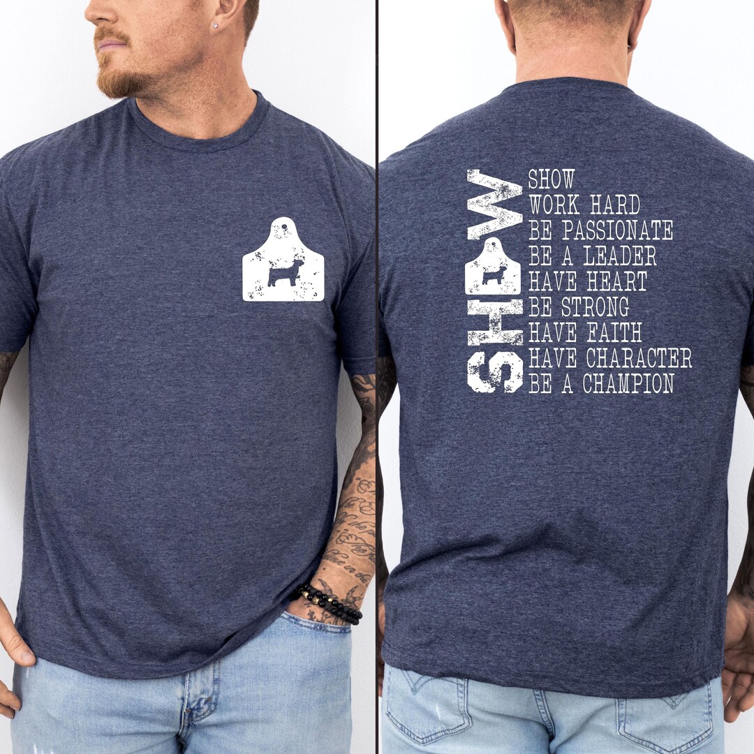 Youth Stock Show Goat Shirt, Farm Life Shirt, Back and Front Goat Tee ...