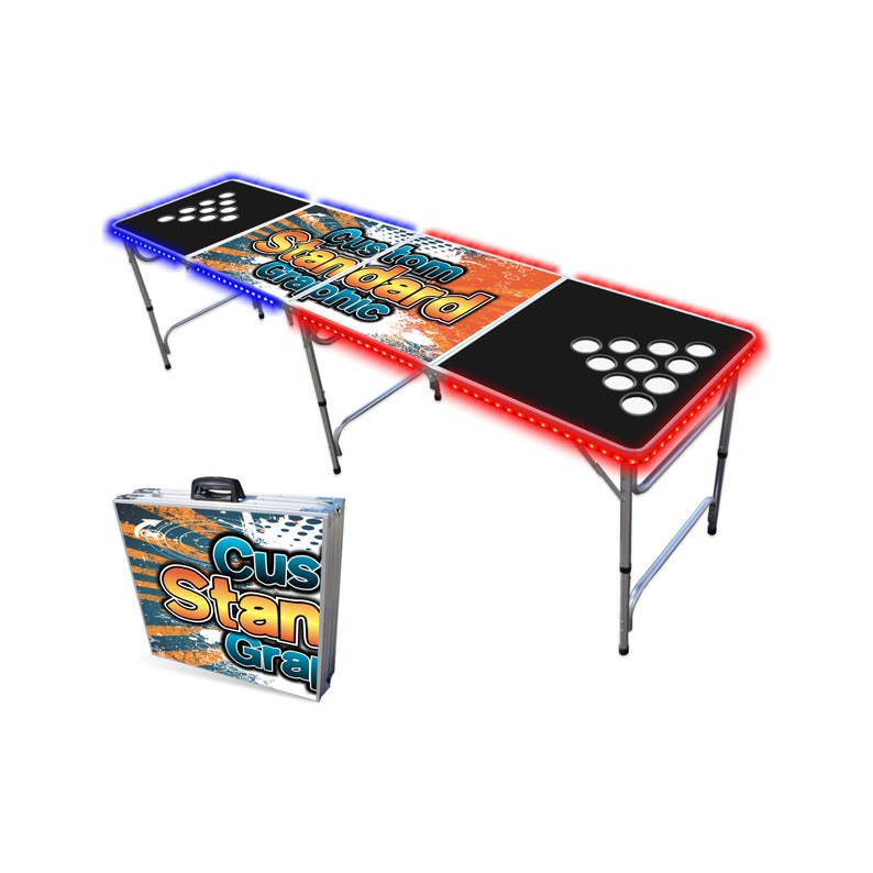 Custom Folding Aluminum Beer Pong Table W/ OPTIONAL Cup Holes - Etsy