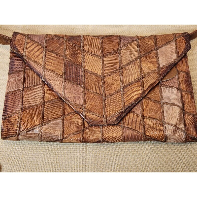 Vintage Tony Lama Patchwork Leather Hand Tooled Bag Purse - Etsy