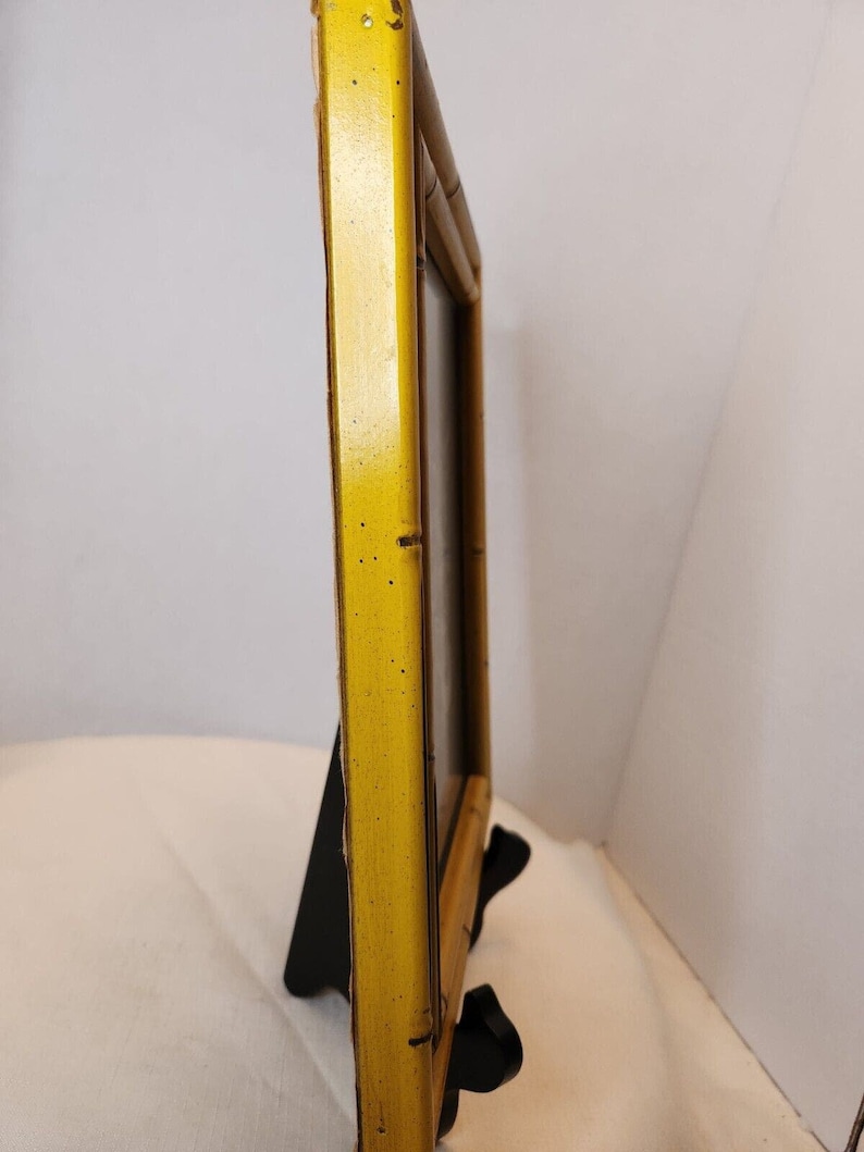 Adorable Vintage Scratchboard Art Lion Tiger Cub With Pacifier Framed ...