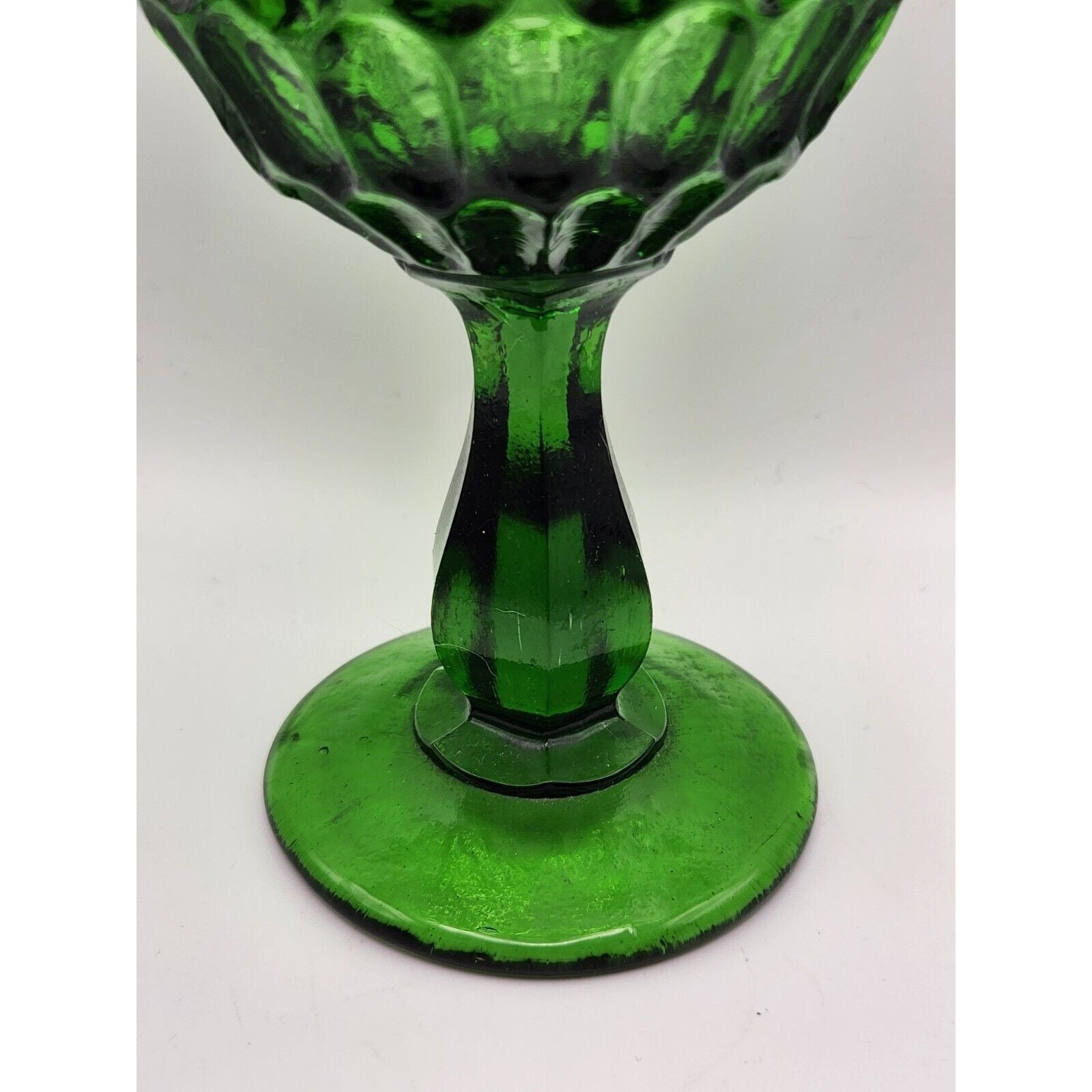 Vintage Fenton Green Ruffled Pedestal Candy Compote Dish - Etsy