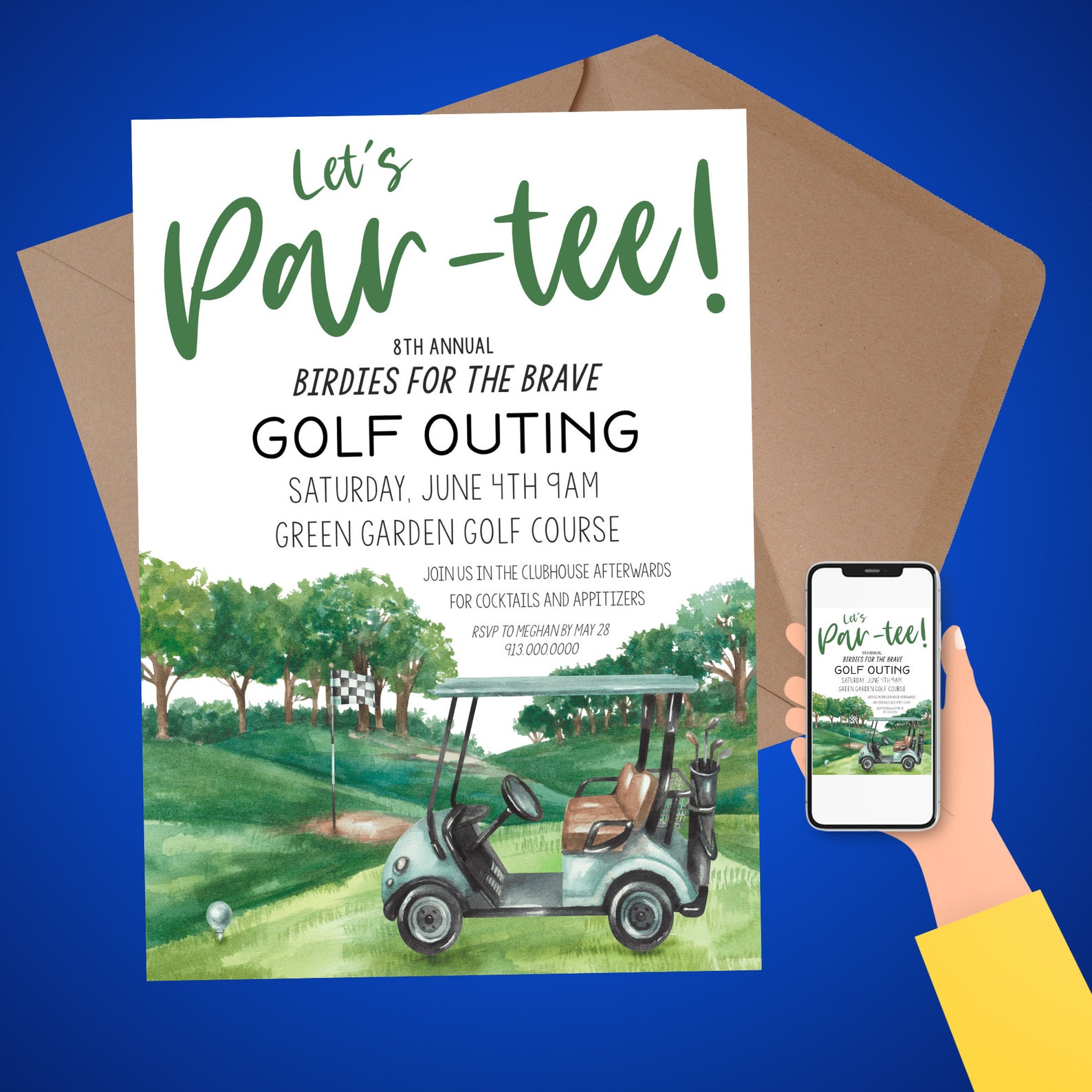 Editable Golf Outing Invitation Instant Download Golf - Etsy