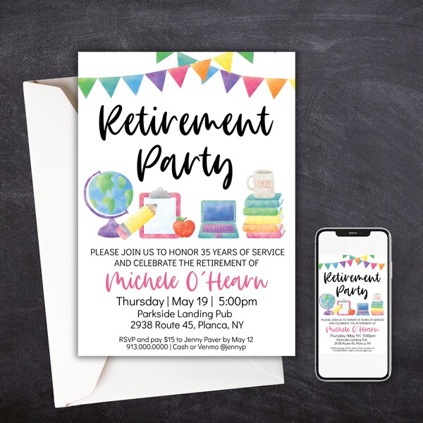 Teacher Retirement Party - Etsy
