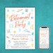 Math Teacher Retirement Invitation Template, Printable Digital Math ...
