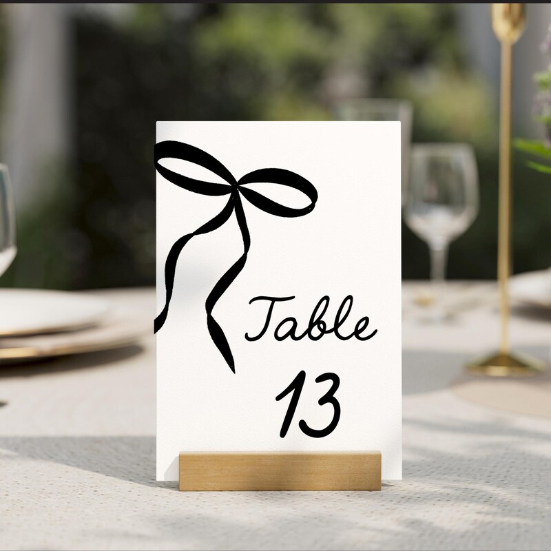 Formal Table Number - Etsy