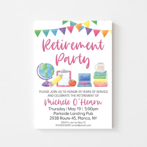 Teacher Retirement Party - Etsy