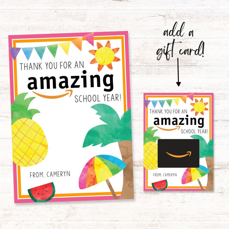 End of School Card Holder - Etsy