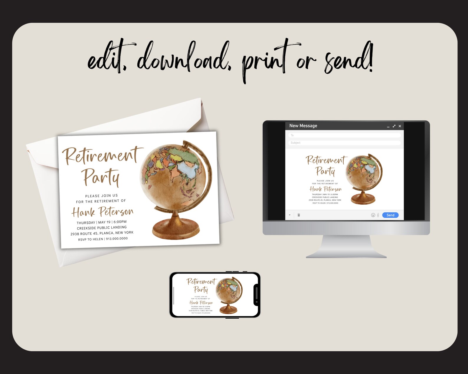 History Social Studies Geography Teacher Retirement Printable Text ...