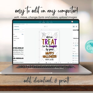 Halloween Teacher Gift Tag Template, Printable Teacher Halloween Gift ...