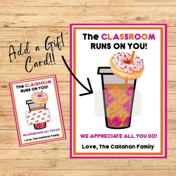 Dunkin Donuts Printable Tags - Etsy