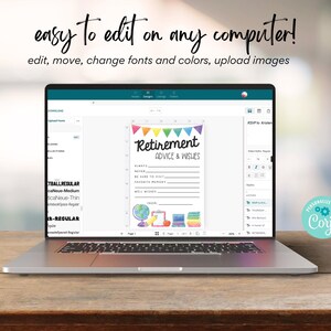 Retirement Advice Cards, Teacher Retirement Printable Template ...