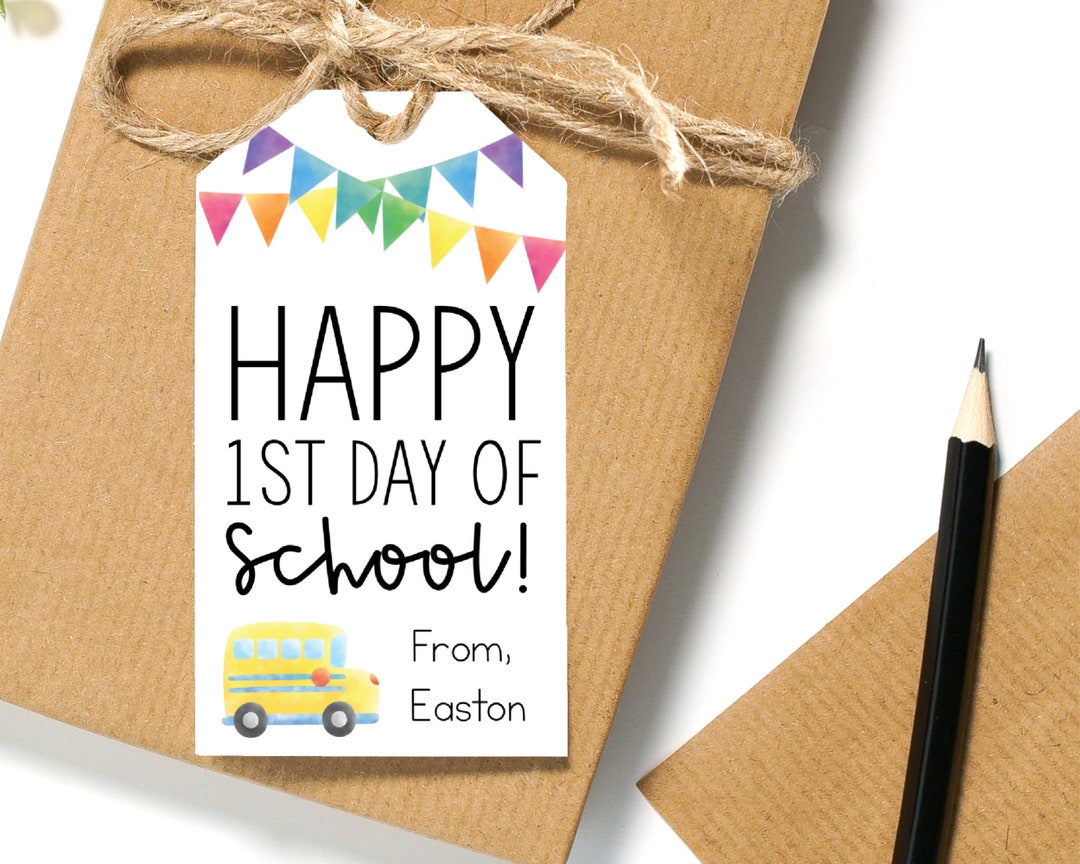 First Day of School Bus Driver Gift Tag Printable Template, Back to ...