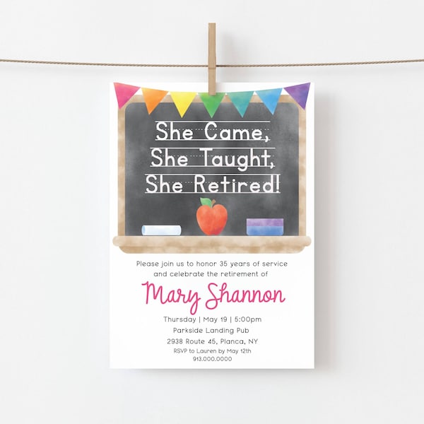 Teacher Retirement Party - Etsy