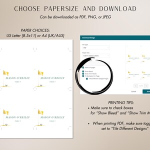 Golf Name Place Cards Printable Template Masters Golf Theme Flat and ...