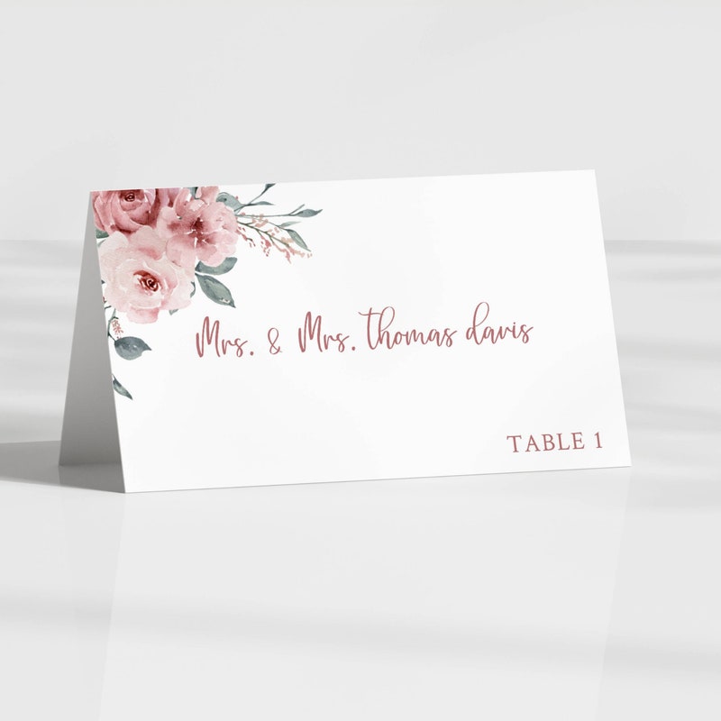 Rose Place Card Holders - Etsy