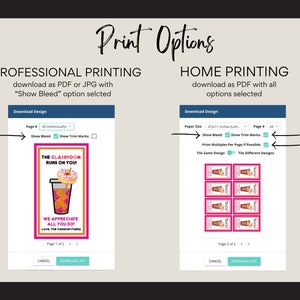 Teacher Appreciation Gift Tag Dunkin' Donuts Printable Template ...