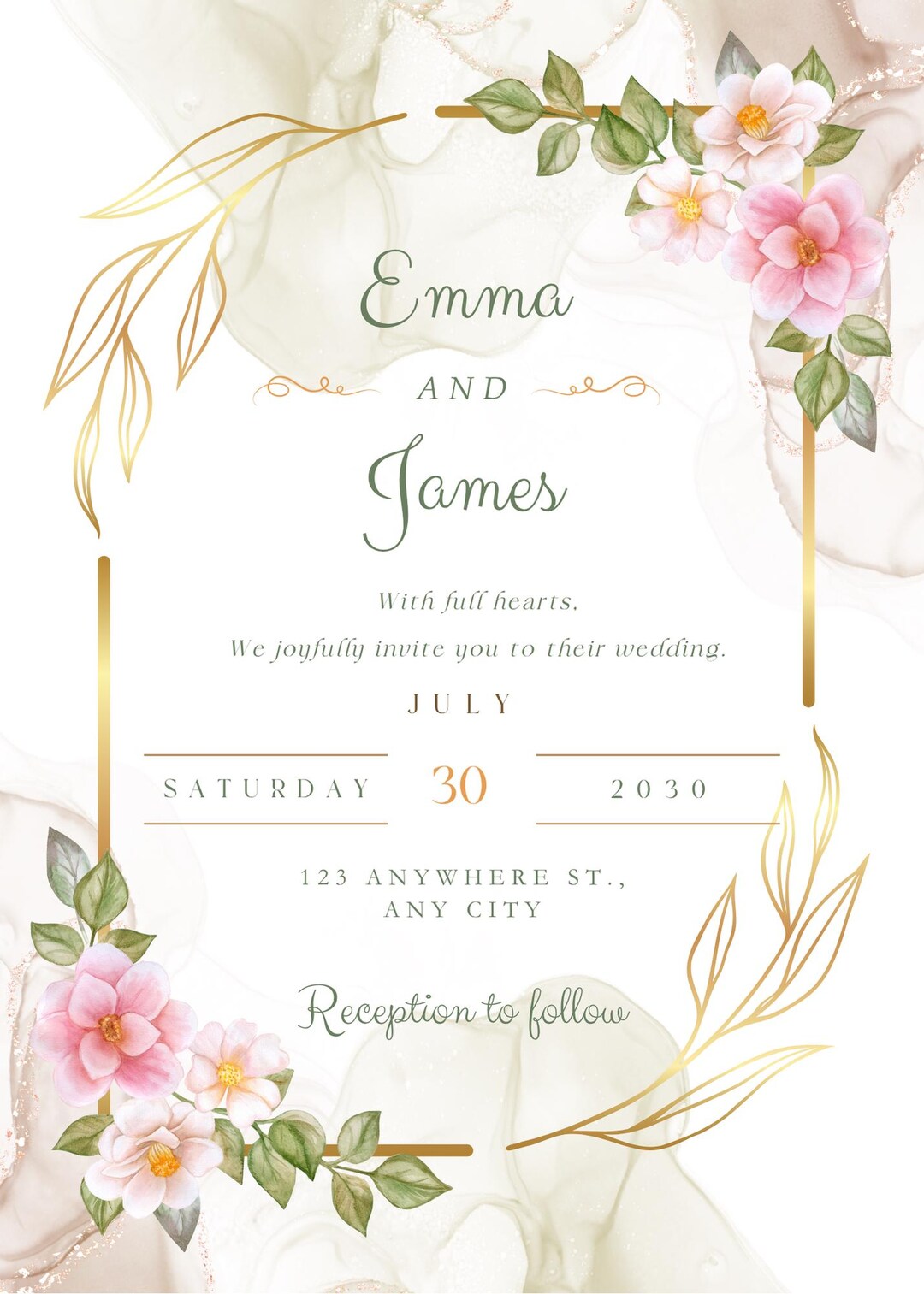 Editable Canva Wedding Invitation Bundle - Etsy