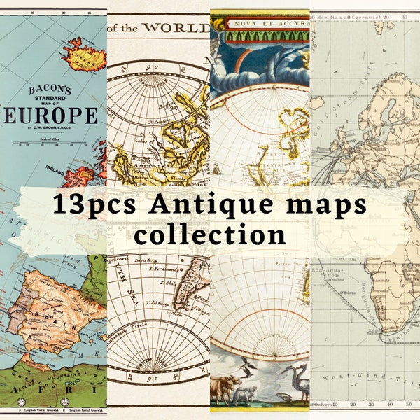 Antique Maps - Etsy