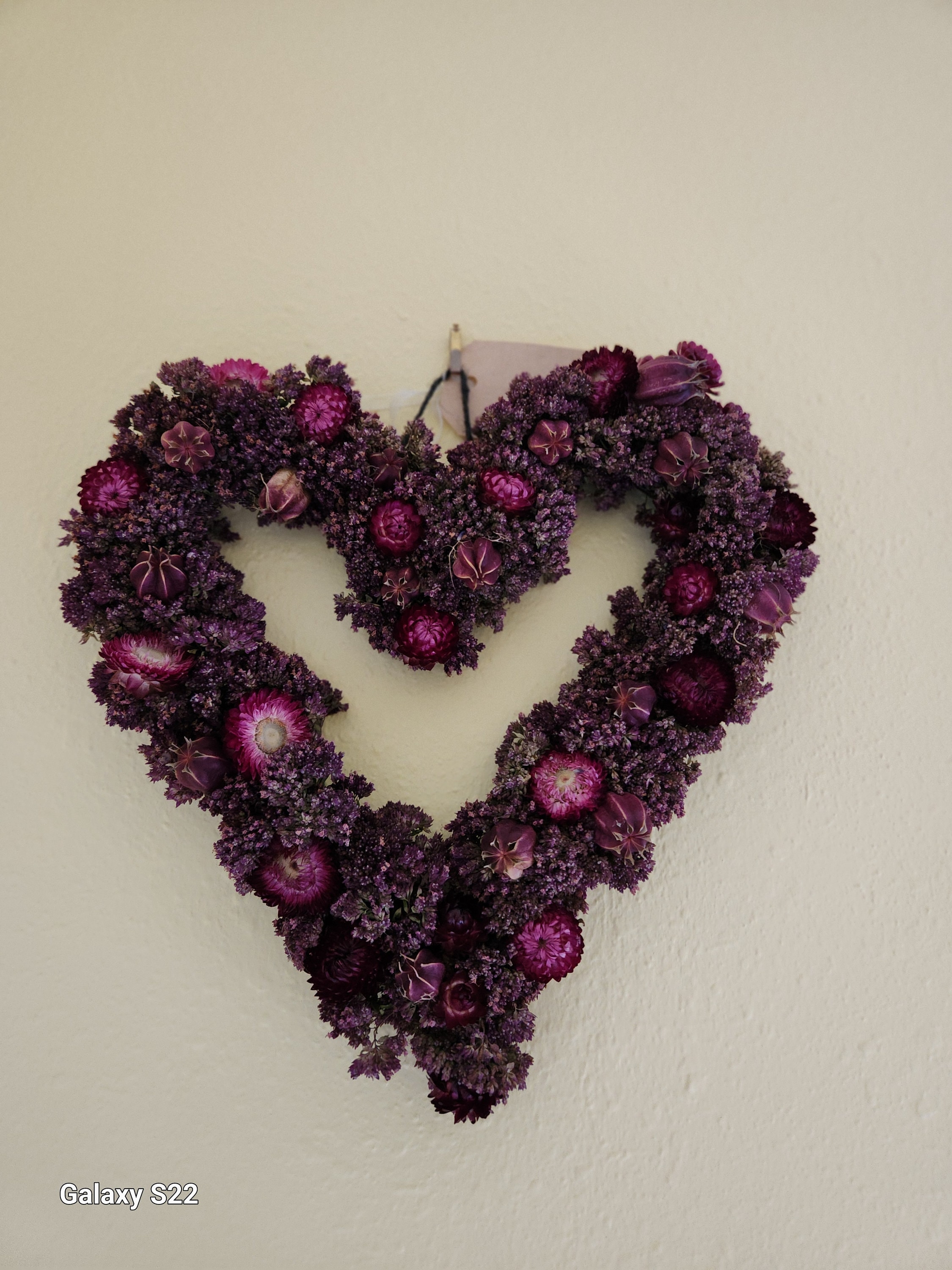 Heart Shaped Dried Flower Wreath - Etsy