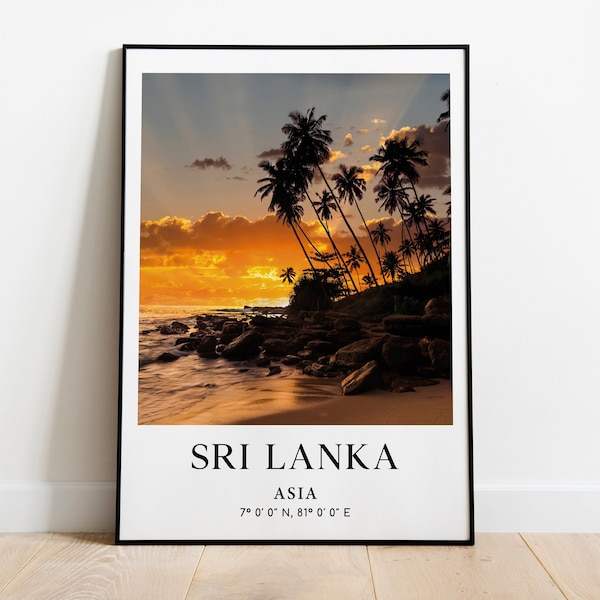 Sri Lanka Poster - Etsy