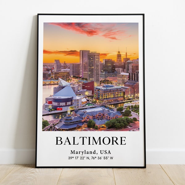 Baltimore Travel Poster - Etsy